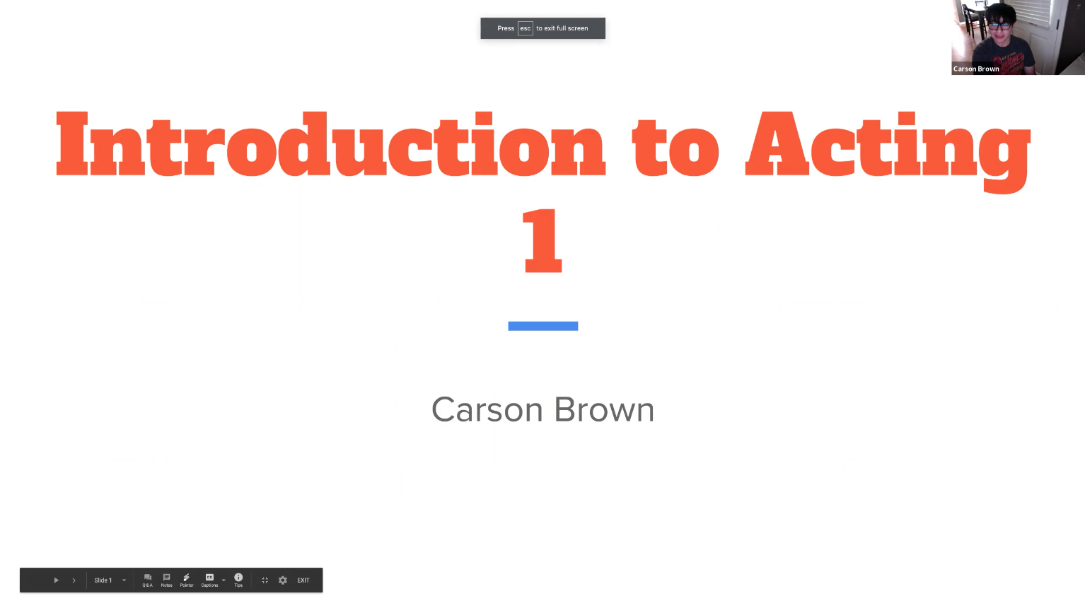 Intro to Acting - Synchrony Careers