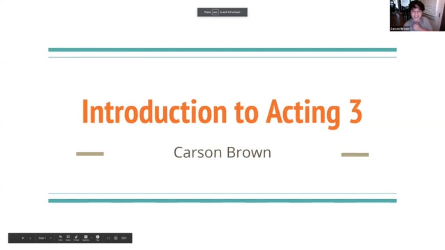 Intro to Acting pt. 3 - Synchrony Careers