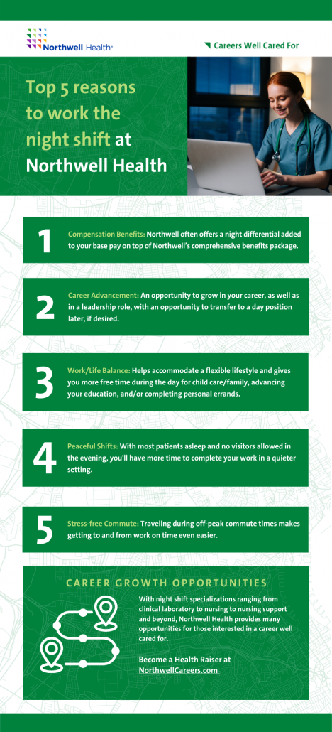 Top Five Reasons to Work Night Shifts at Northwell Health - Northwell ...