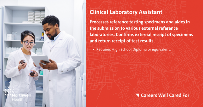 Clinical Laboratory Assistant - Northwell Careers
