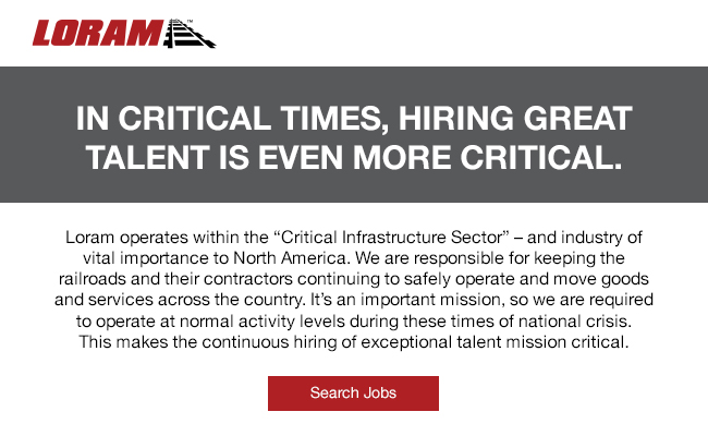 Working at LORAM Maintenance of Way